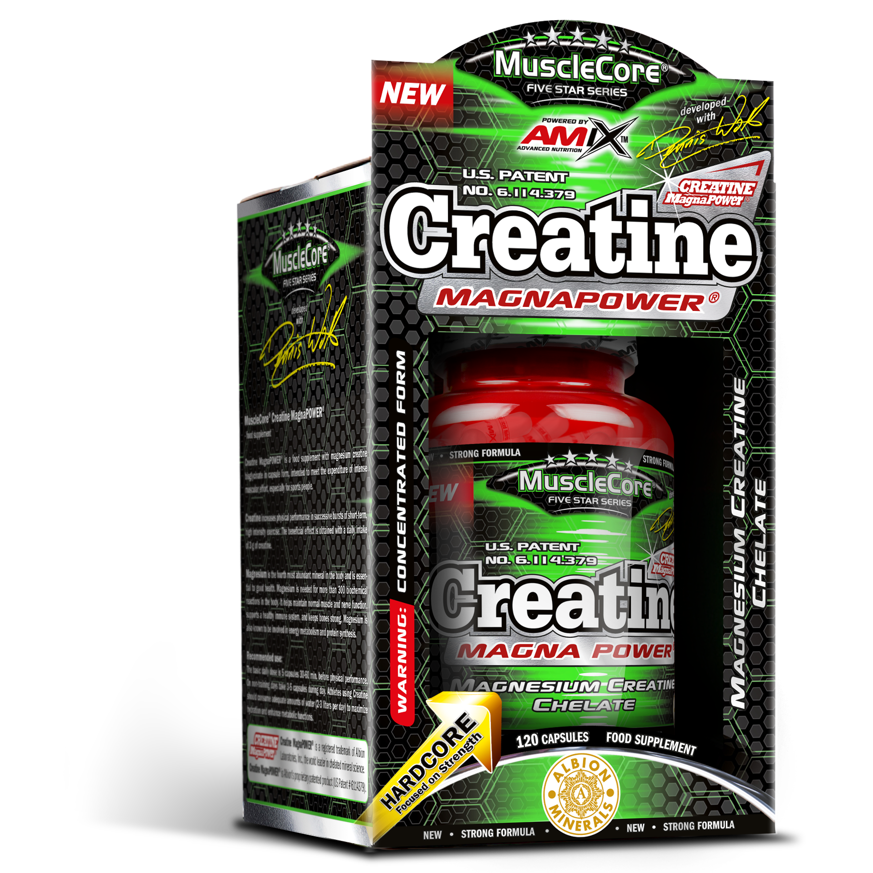 Creatina Magnapower 120 caps, Amix Pro Musclecore